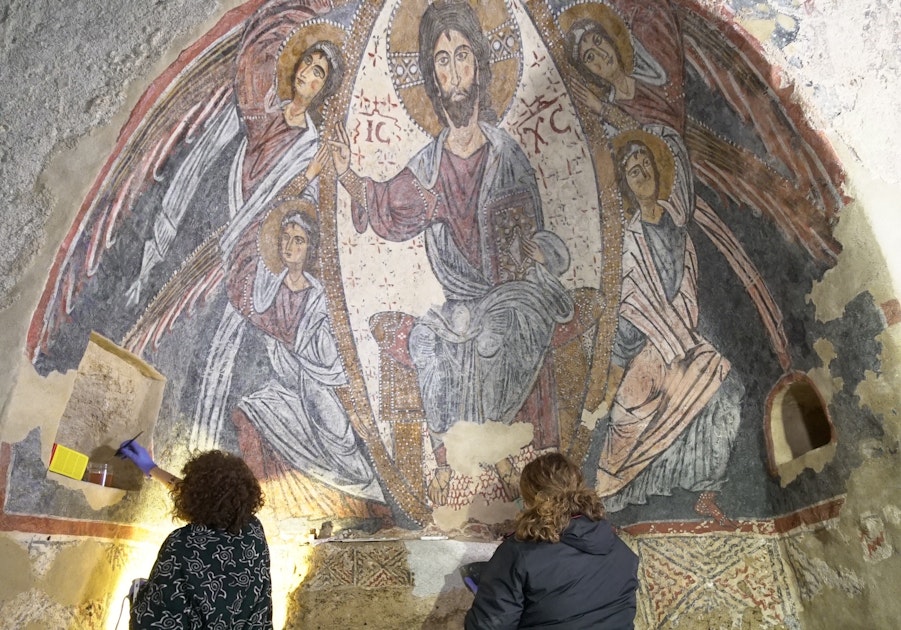 Presentazione del restauro dell’affresco del Cristo Pantocratore ...