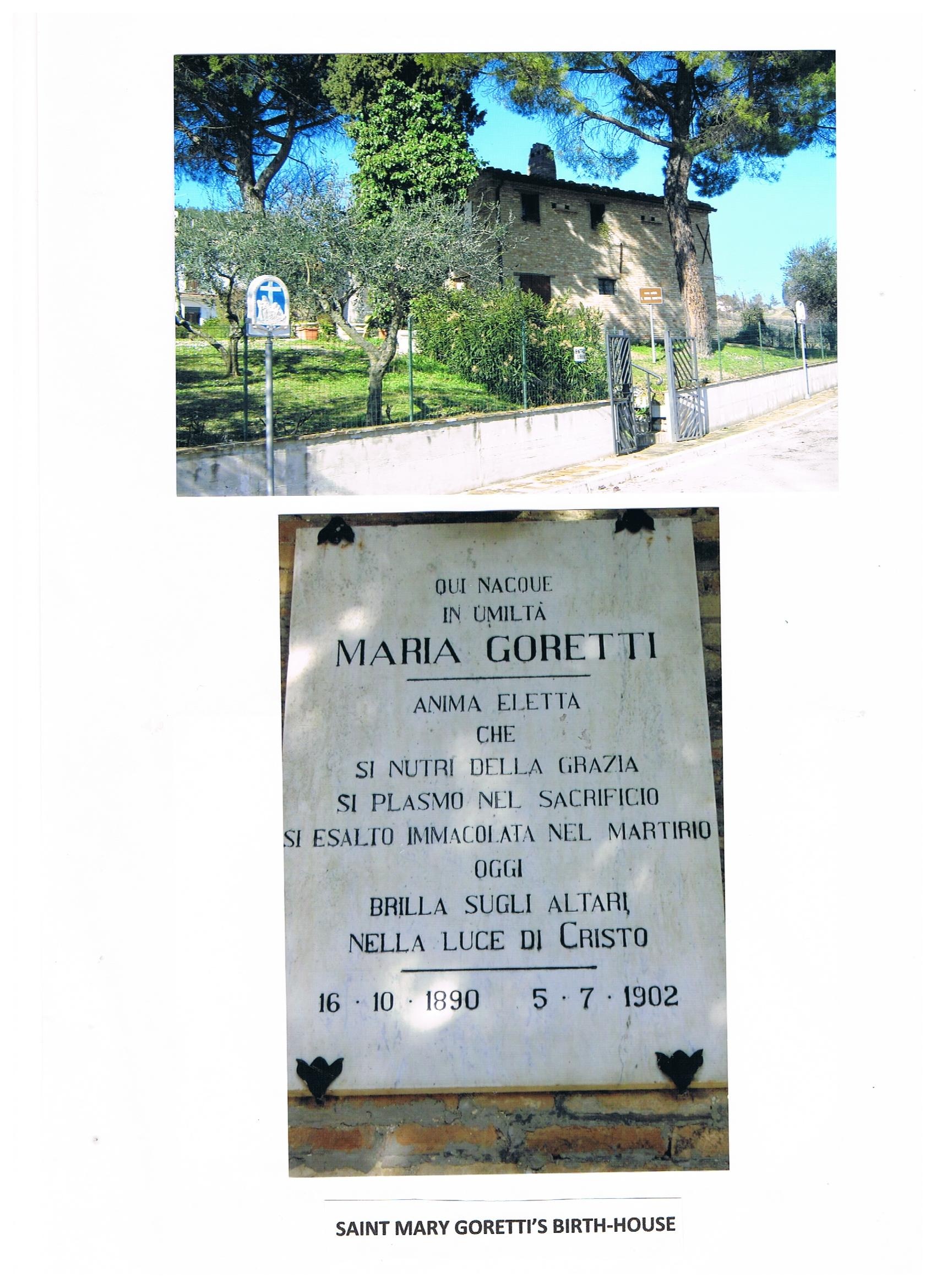 CASA NATALE DI SANTA MARIA GORETTI | I Luoghi del Cuore - FAI